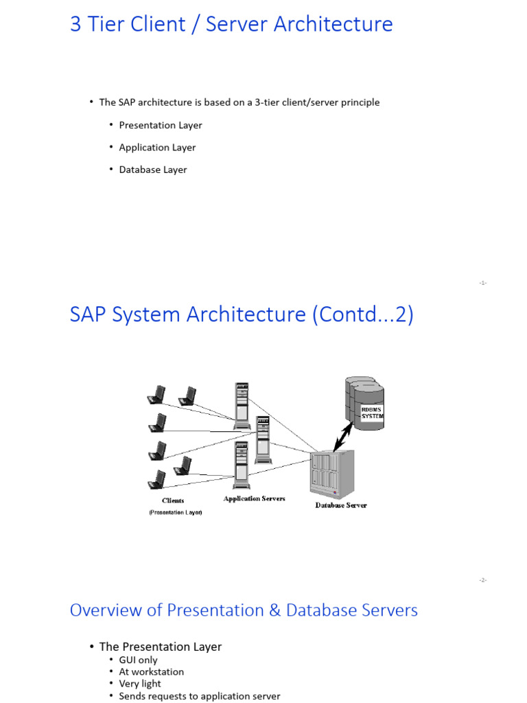 3 Tier Client Server Architecture | PDF