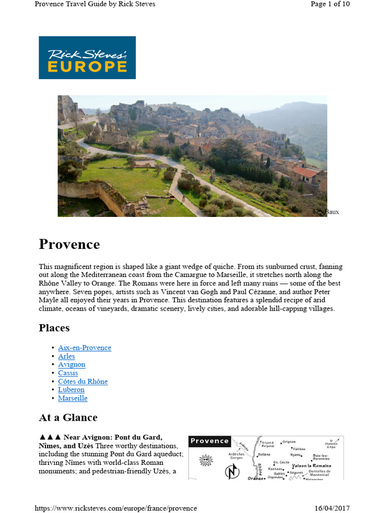 Rick Steves Provence | PDF | Provence