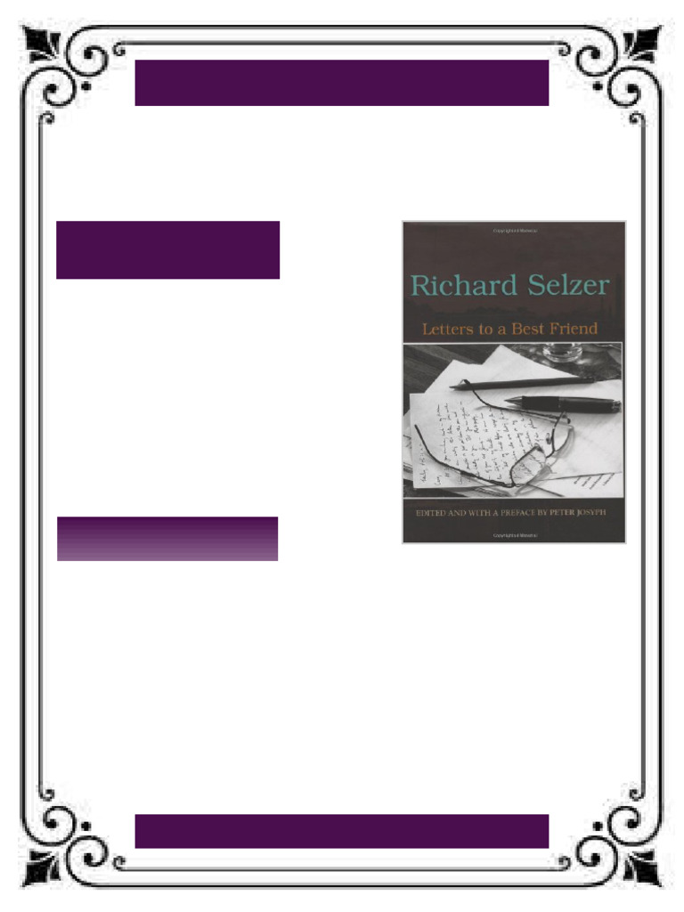 Letters to a Best Friend Excelsior Editions Richard Selzer ebook ...