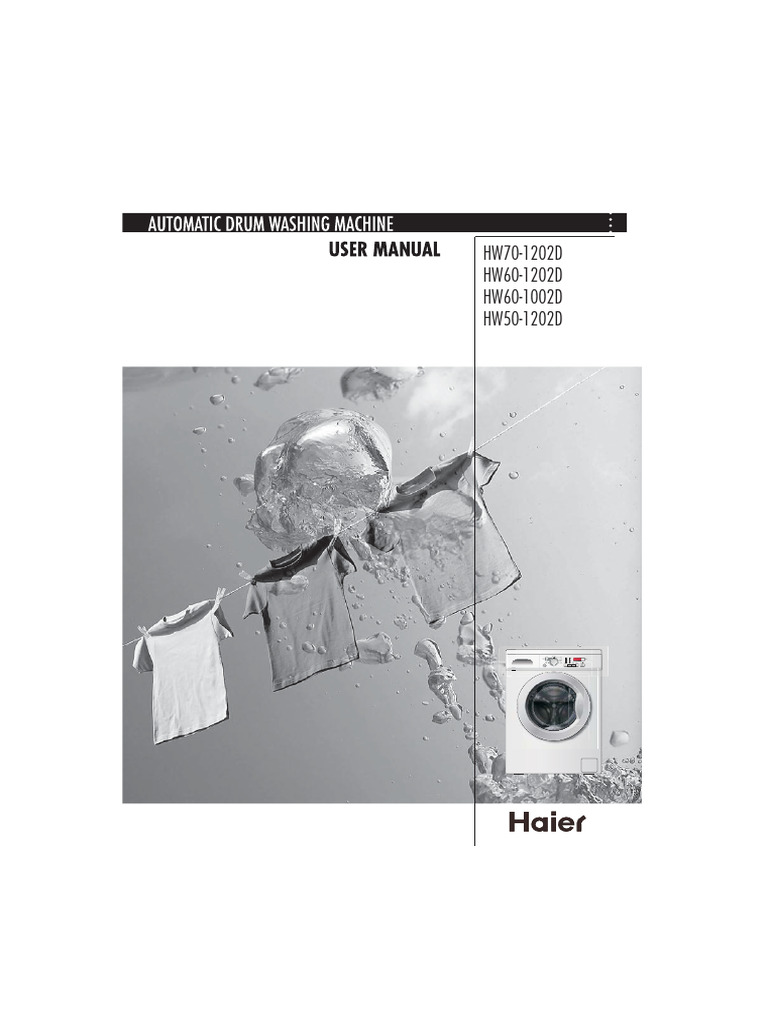 Haier HW60-1202D Washing Machine | PDF