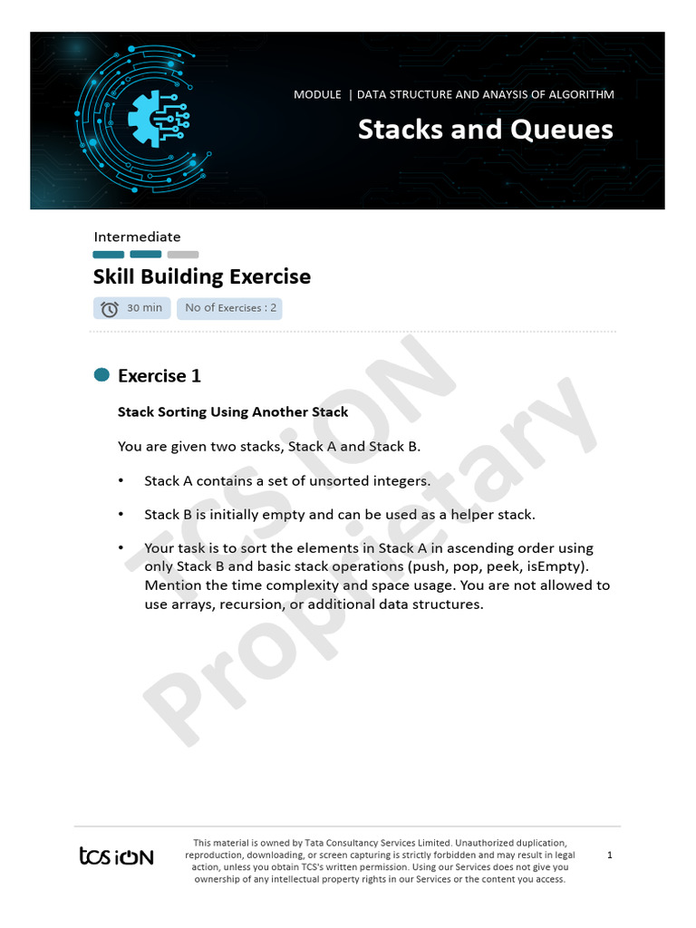 V - Intermediate Skill Building Exercises | PDF