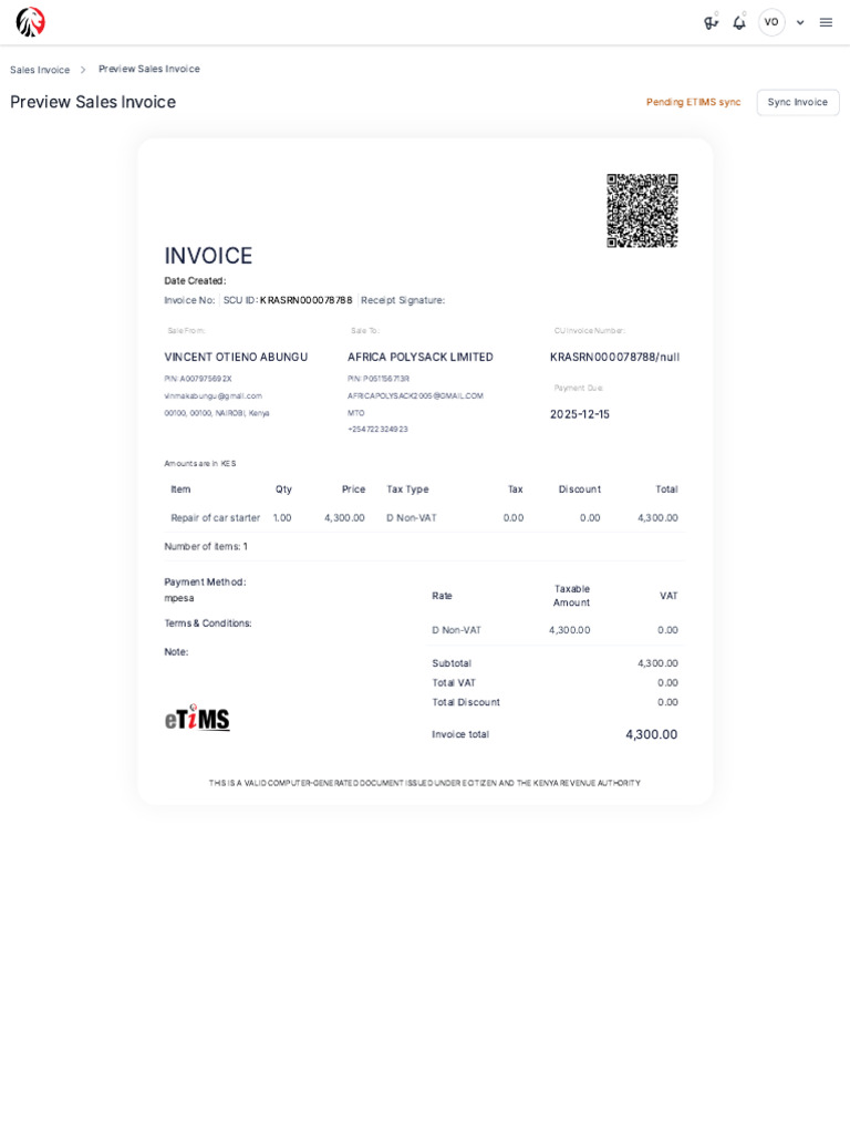 Kenya Revenue Authority - ECitizen | PDF | Invoice | Value Added Tax