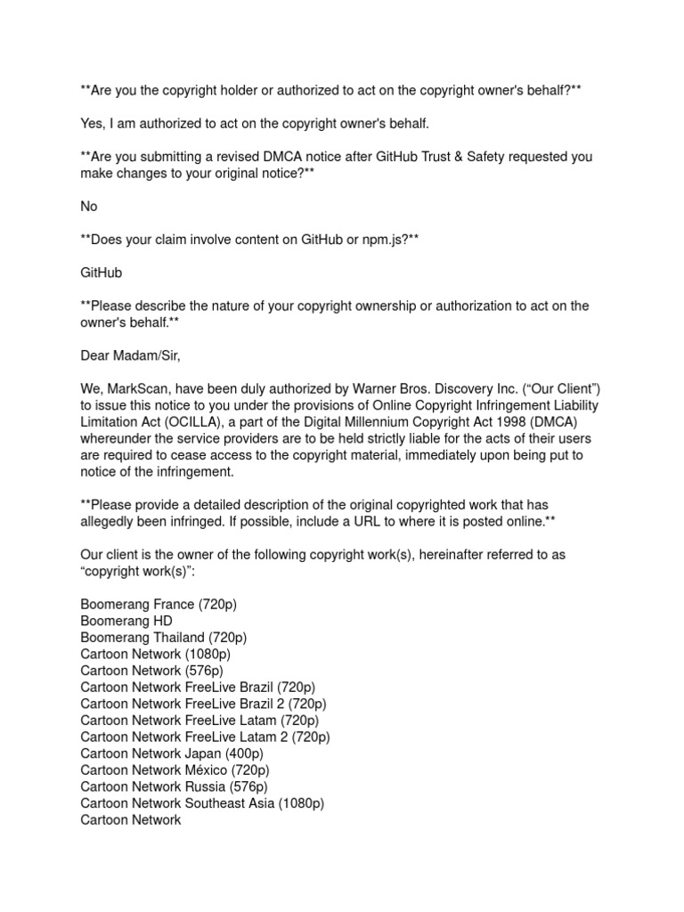 1 | PDF | Online Copyright Infringement Liability Limitation Act ...