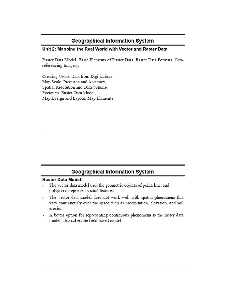 Unit-2_2 Mapping the Real World with Raster Data-Slides | PDF ...