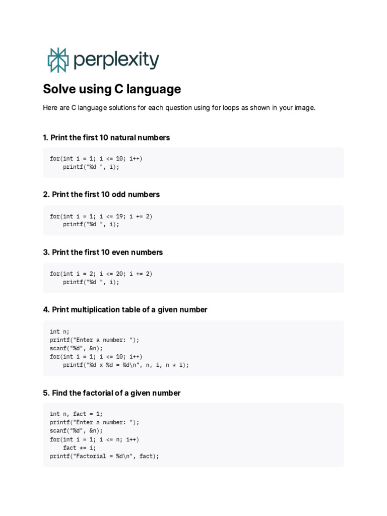 For Statements | PDF | Object Oriented Programming | Computer Programming