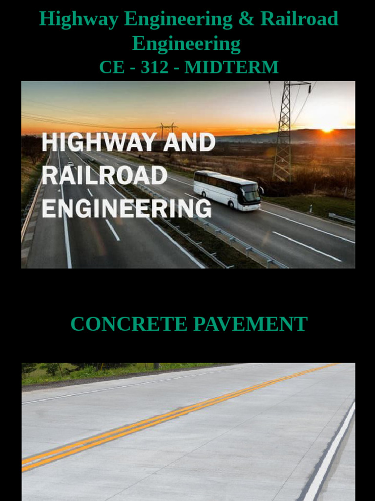 CE-312_3rd-Qtr | PDF | Concrete | Road Surface