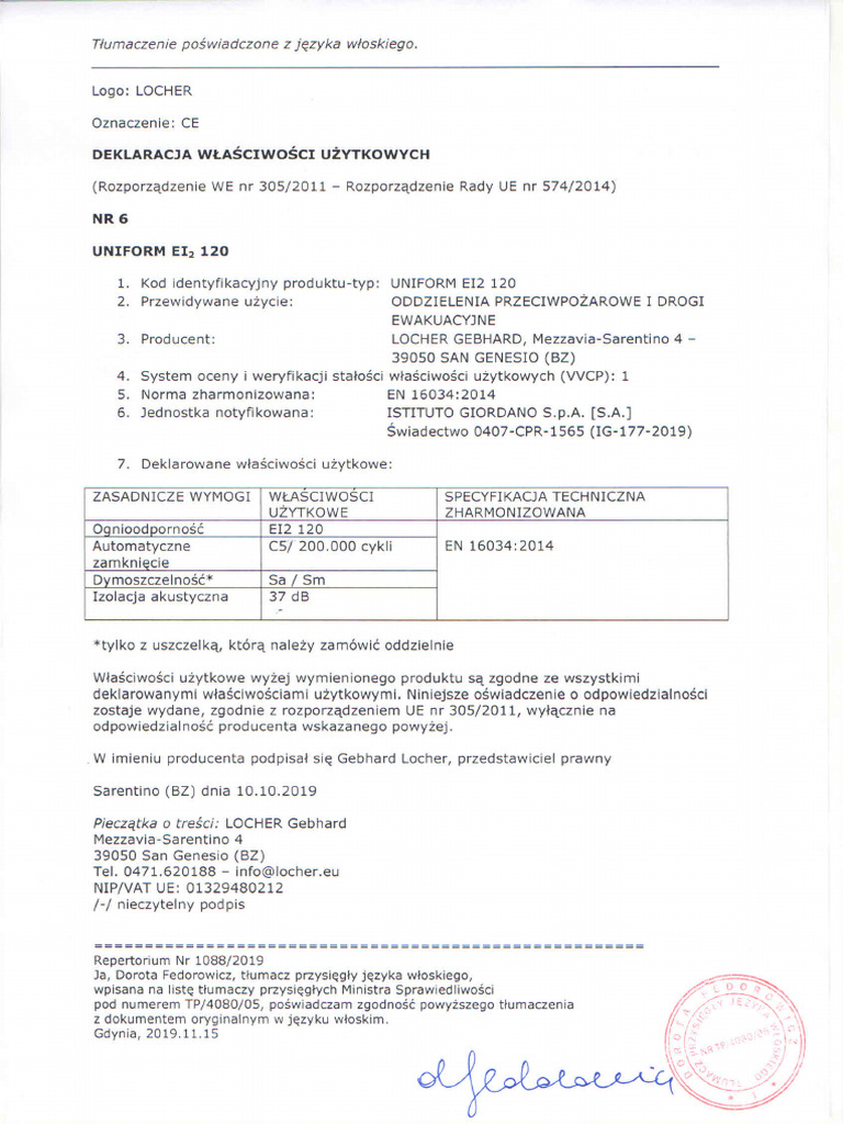 Dwu Uniform Ei2 120 Ce 10.2019 PL | PDF