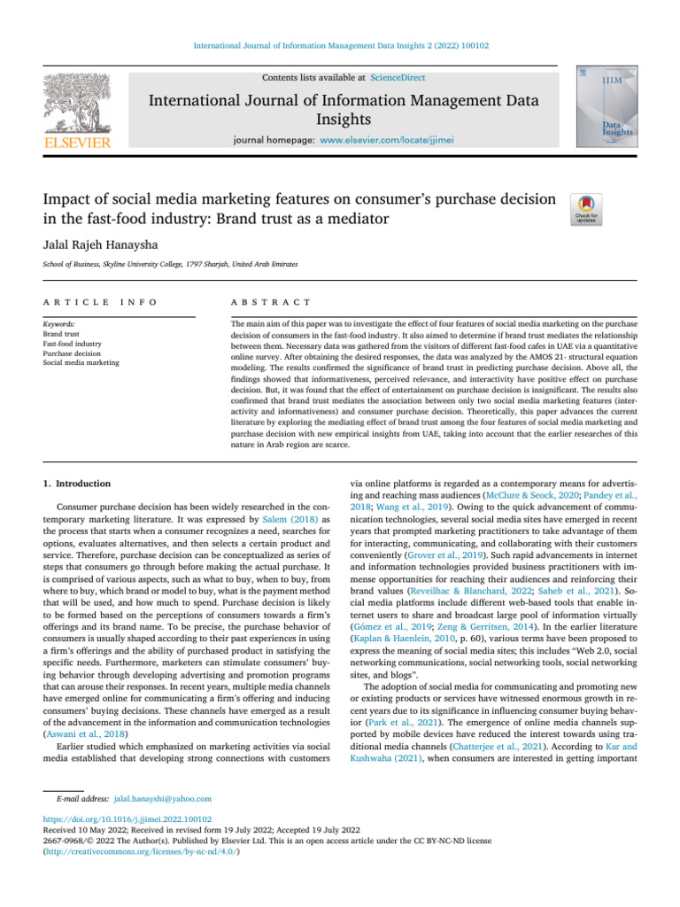 Jurnal Scopus | PDF | Brand | Marketing