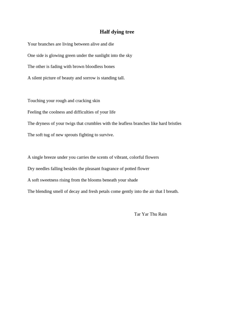 Half Dying Tree | PDF