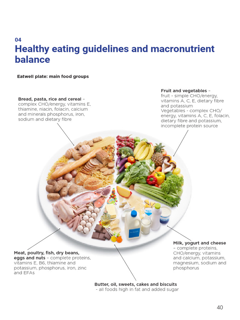 UK Healthy Eating Guidelines Overview | PDF | Food Energy | Dietary ...
