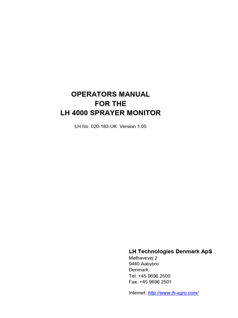 Lh 4000 Štampaj | PDF | Calibration | Flow Measurement