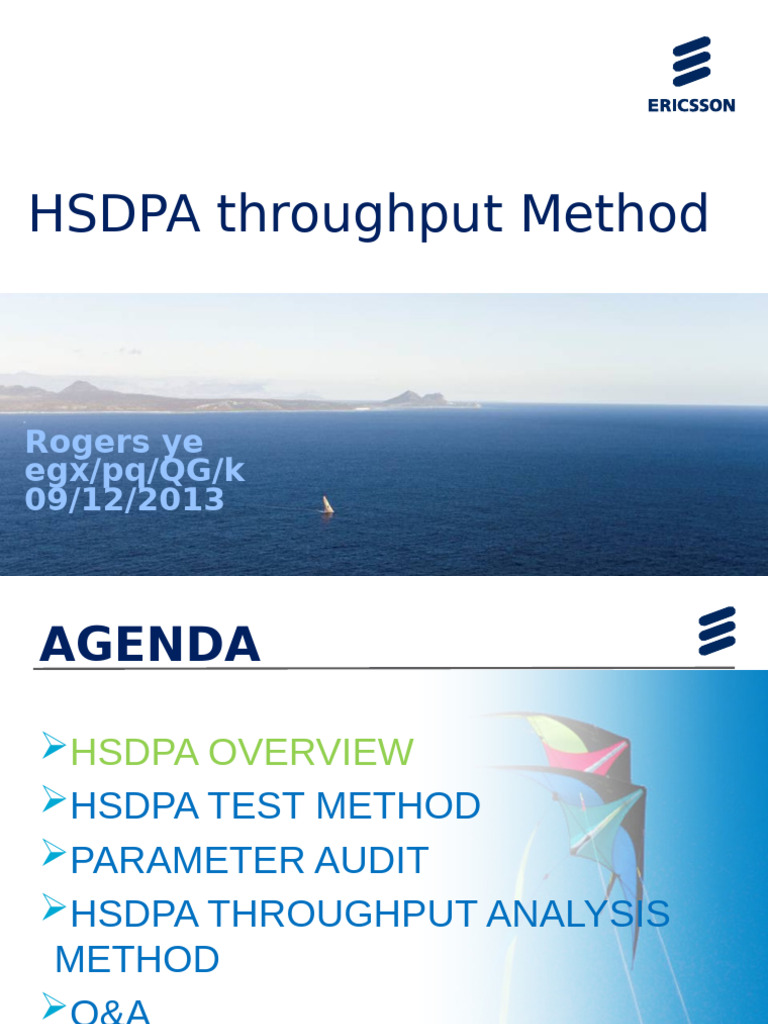 HSDPA throughput Method | PDF | High Speed Packet Access | Telecommunications