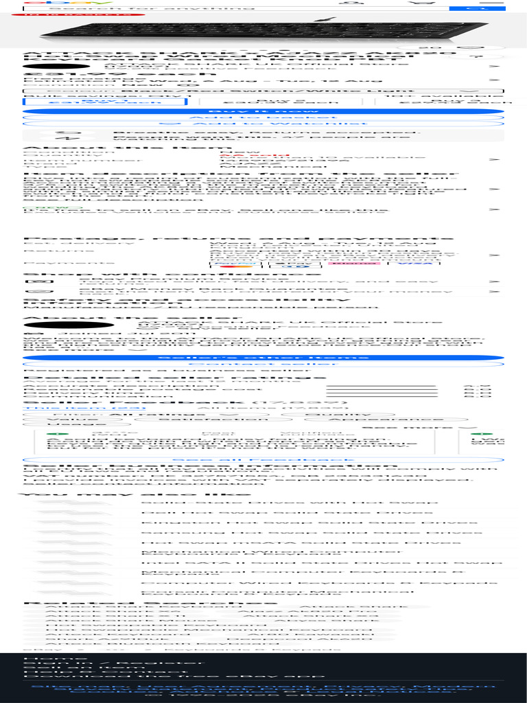 ATTACK SHARK x AJAZZ AK820 Hot-Swap Wired Mechanical Keyboard Gasket Knob PBT EBay UK | PDF ...