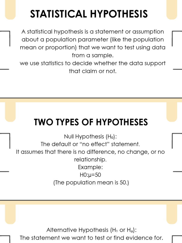 Understanding Statistical Hypothesis Testing | PDF | P Value | Statistics