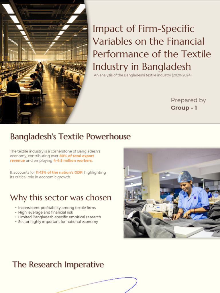 Presentation of Research on Effects of Firm Specific Variable on Firm's ...