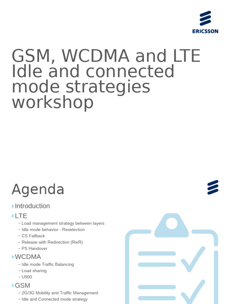 GSM, WCDMA & LTE Mode Strategies | PDF | Lte (Telecommunication) | Ericsson