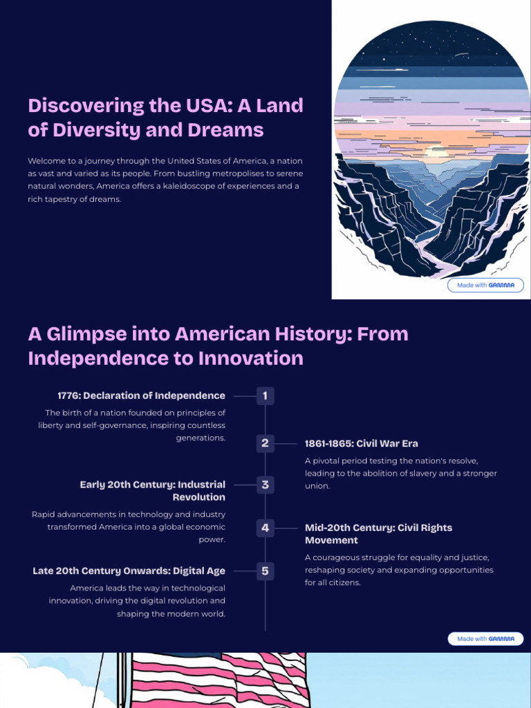 Discovering The USA A Land of Diversity and Dreams | PDF | Climate ...