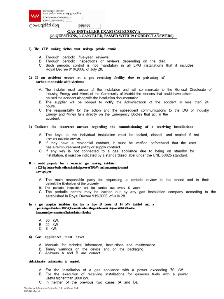 Gas Exam To Publication Template | PDF | Ventilation (Architecture ...