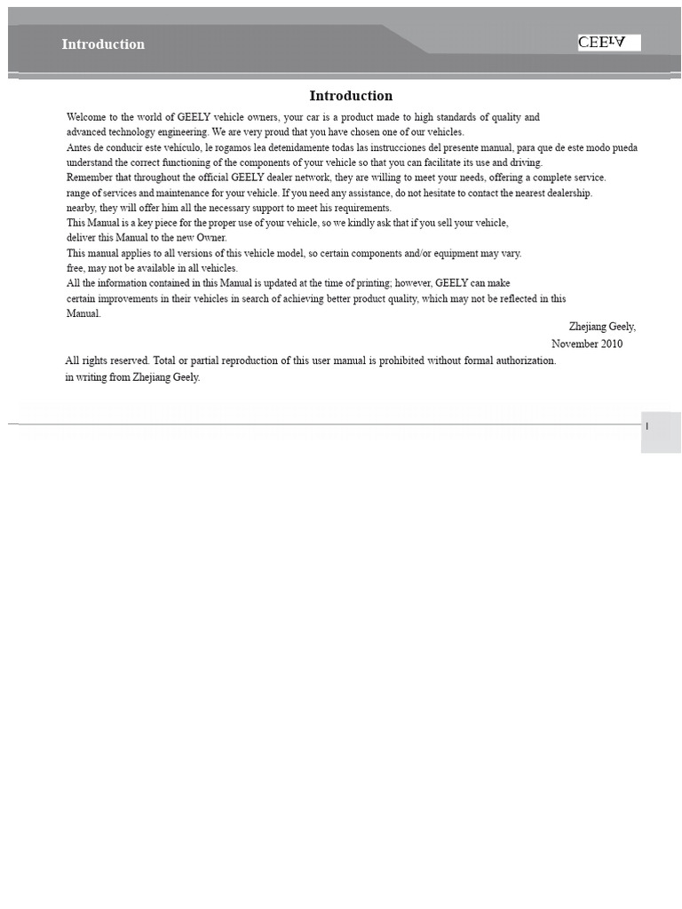 Geely Panda LC User Manual | PDF | Seat Belt | Door