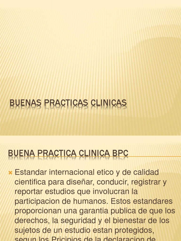Buenas Practicas Clinicas | PDF | Consentimiento informado | Science