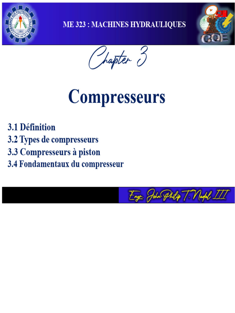 Types et fonctionnement des compresseurs | PDF | Piston | Ingénierie ...