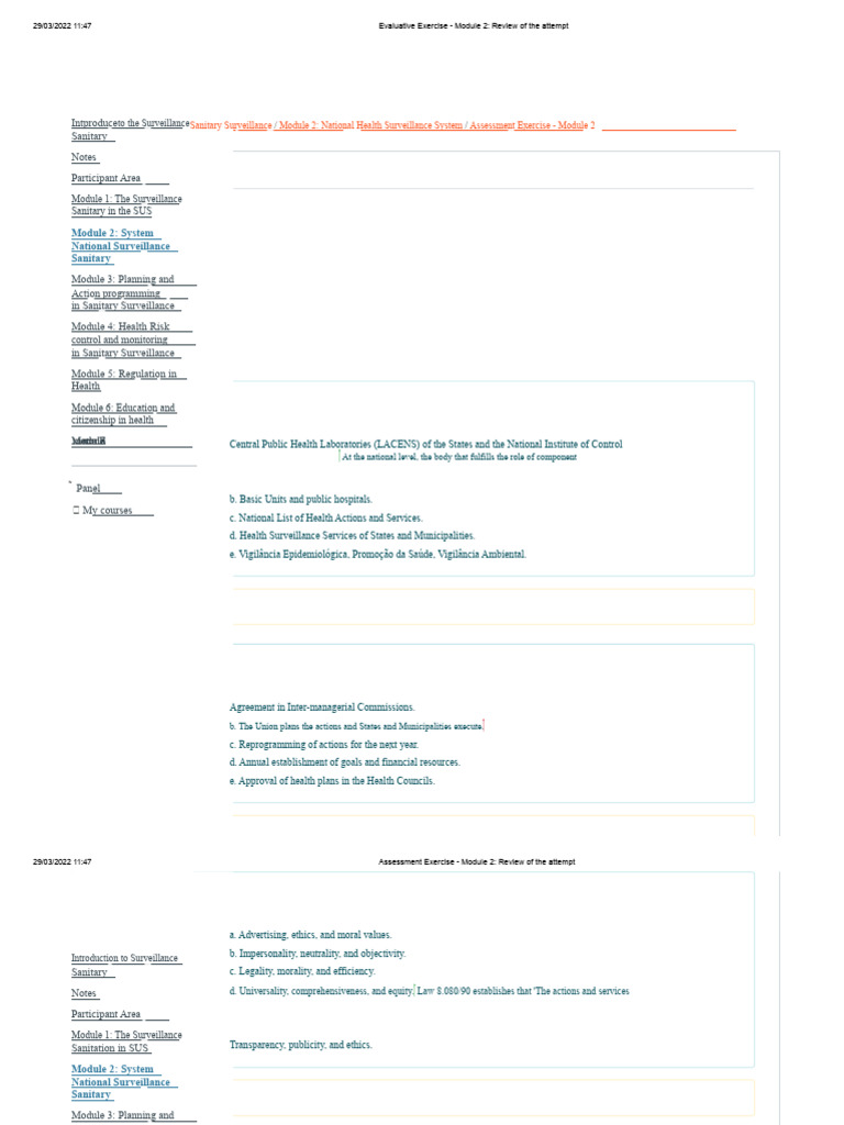 Assessment Exercise - Module 2 - Review of The Attempt | PDF | Sanitation