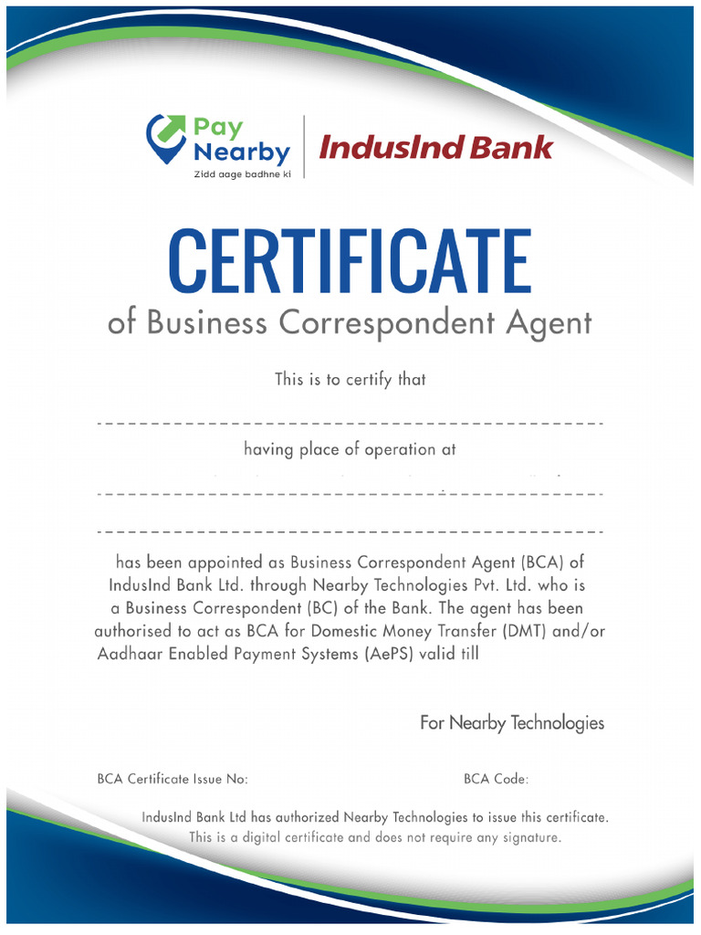 IBLBCCertificate Letter | PDF
