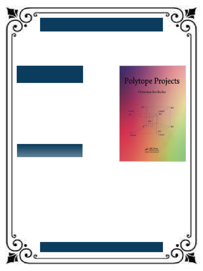 Polytope Projects 1st Edition Octavian Iordache ebook premium digital ...
