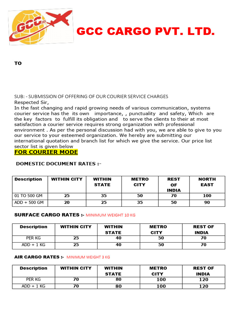GCC PVT LTD Qoutation 2025 | PDF | Payments | Taxes