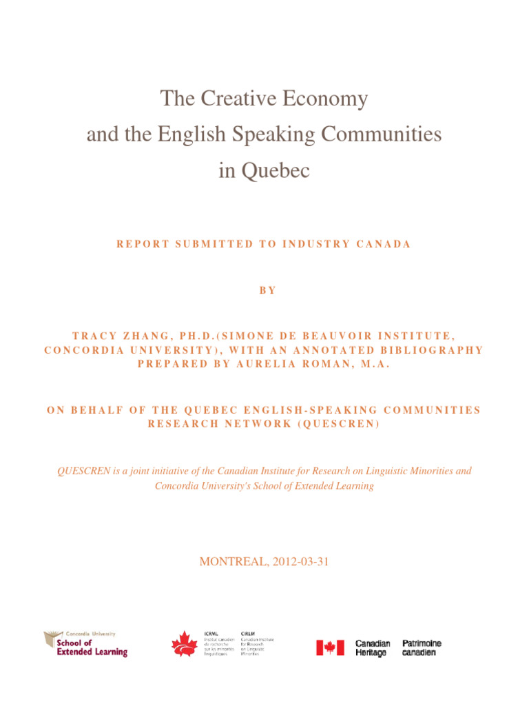 Creative_Economy | PDF | Focus Group | Canada