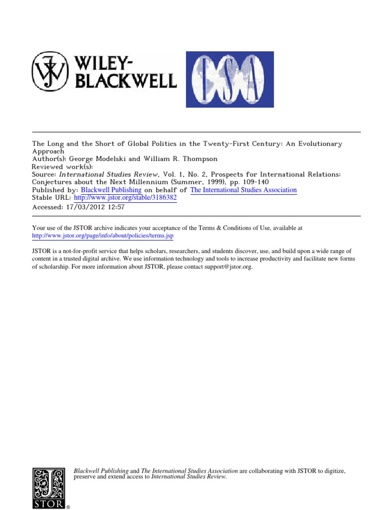 A Modelski and Thompson | PDF | World Systems Theory | Democracy