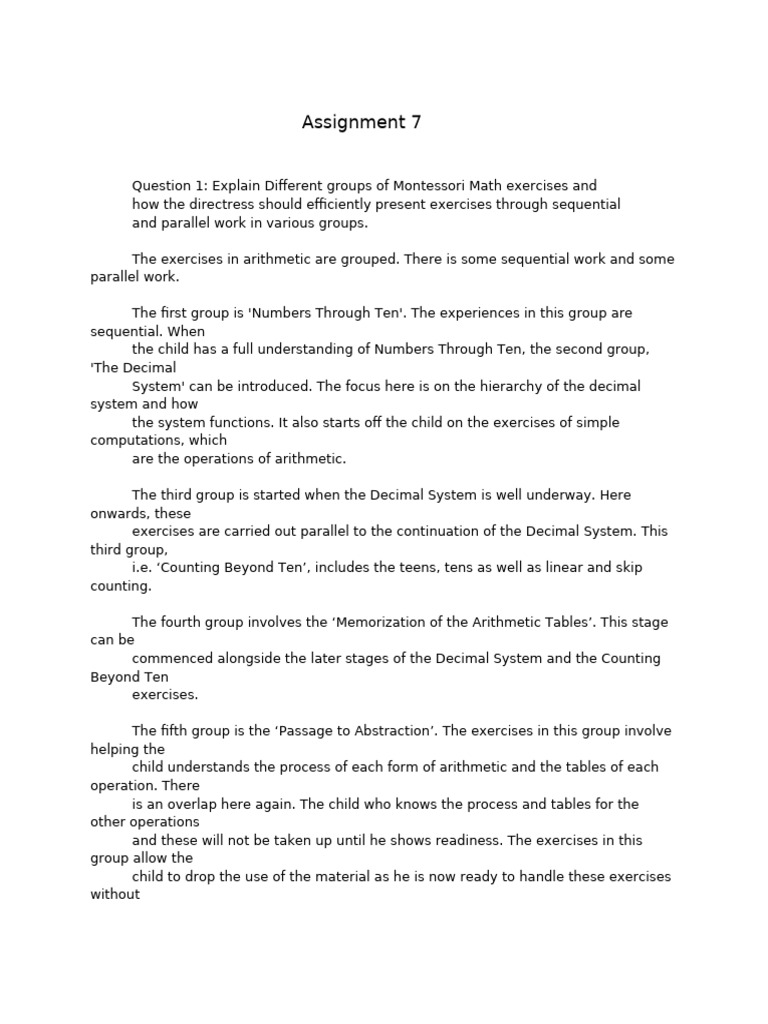 Assignment 7 | PDF | Multiplication | Arithmetic