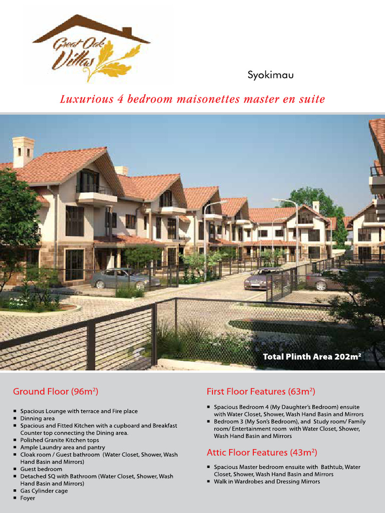 Great Oak Villas Flyer Curves | PDF