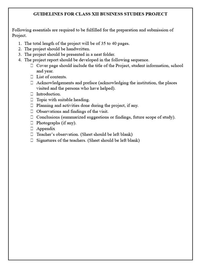 Class XII Business Studies Project Guidelines | PDF | Coca Cola | Retail