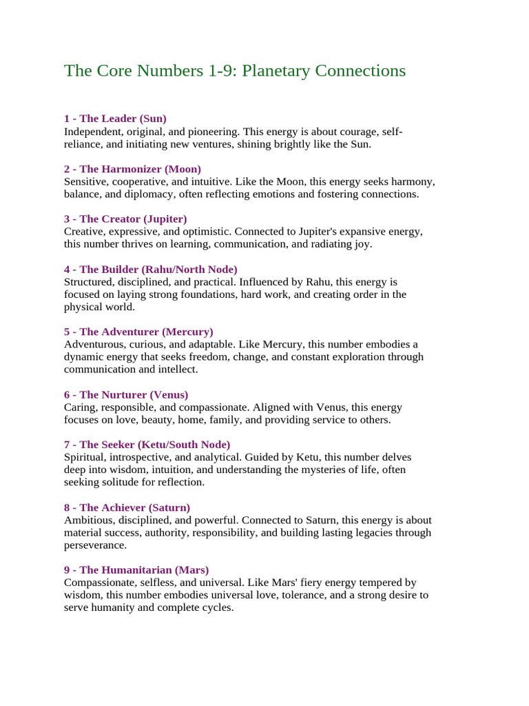 The+Core+Numbers+1 9 | PDF