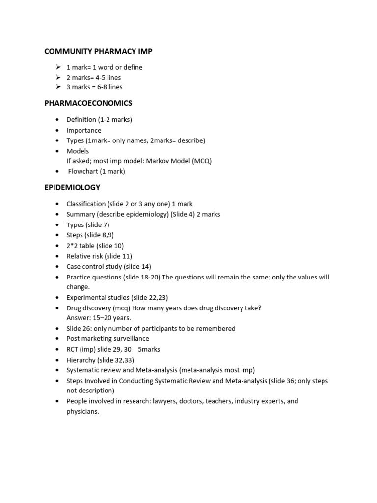 Community Pharmacy Imp | PDF
