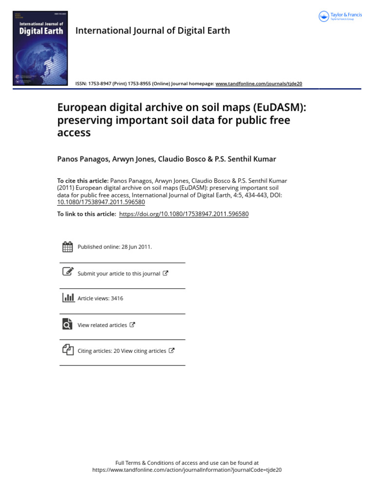 European Soil Maps Digital Archive | PDF | Image Scanner | Metadata