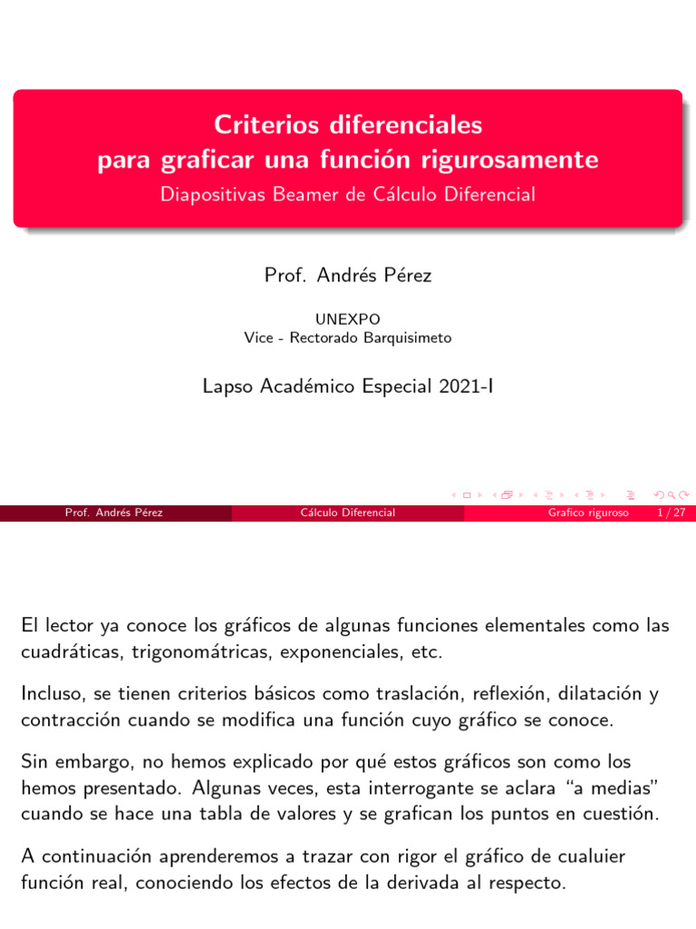U4 - L2 - Grafico_Riguroso-1 | PDF | Calculo diferencial | Función ...