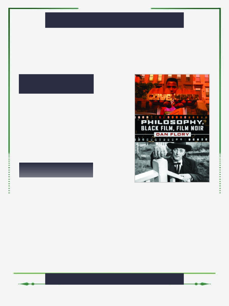 Philosophy Black Film Film Noir Dan Flory ebook updated file version | PDF