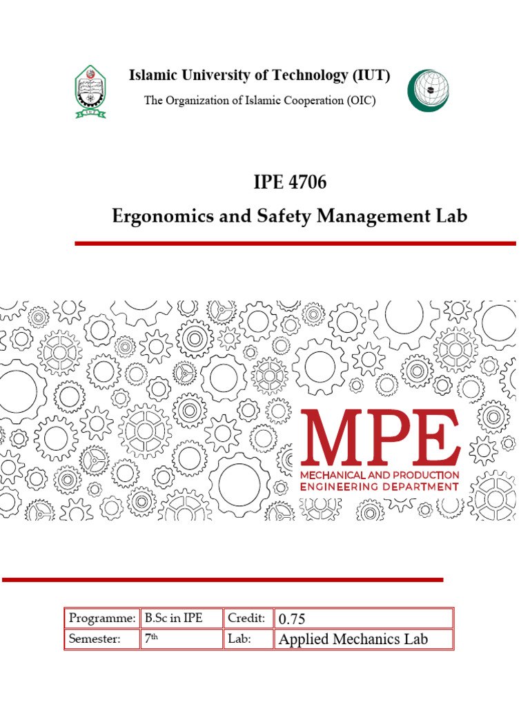 Ergonomics Lab Policy and Procedures | PDF | Risk | Anatomical Terms Of ...