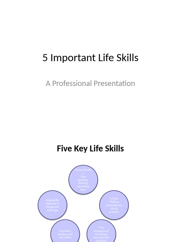 Life Skills Presentation | PDF