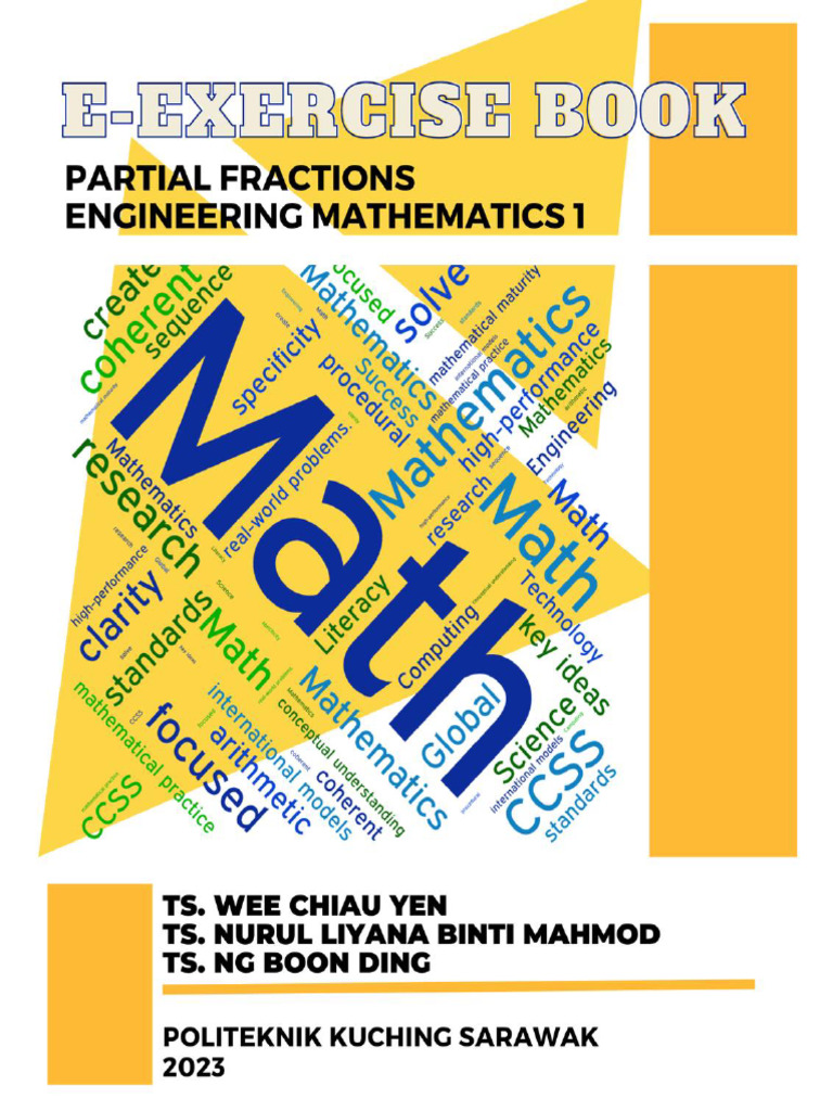 E-Exercise Book on Partial Fractions | PDF | Mathematics | Algebra