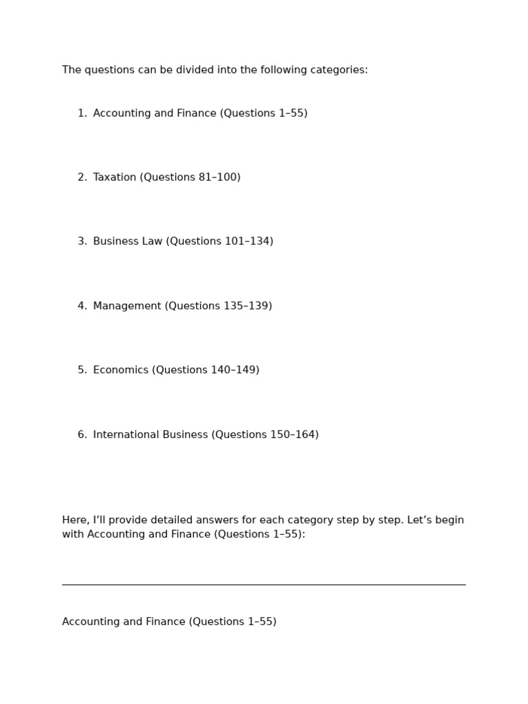 Comprehensive Finance and Business Q&A | PDF | Debits And Credits | Stocks