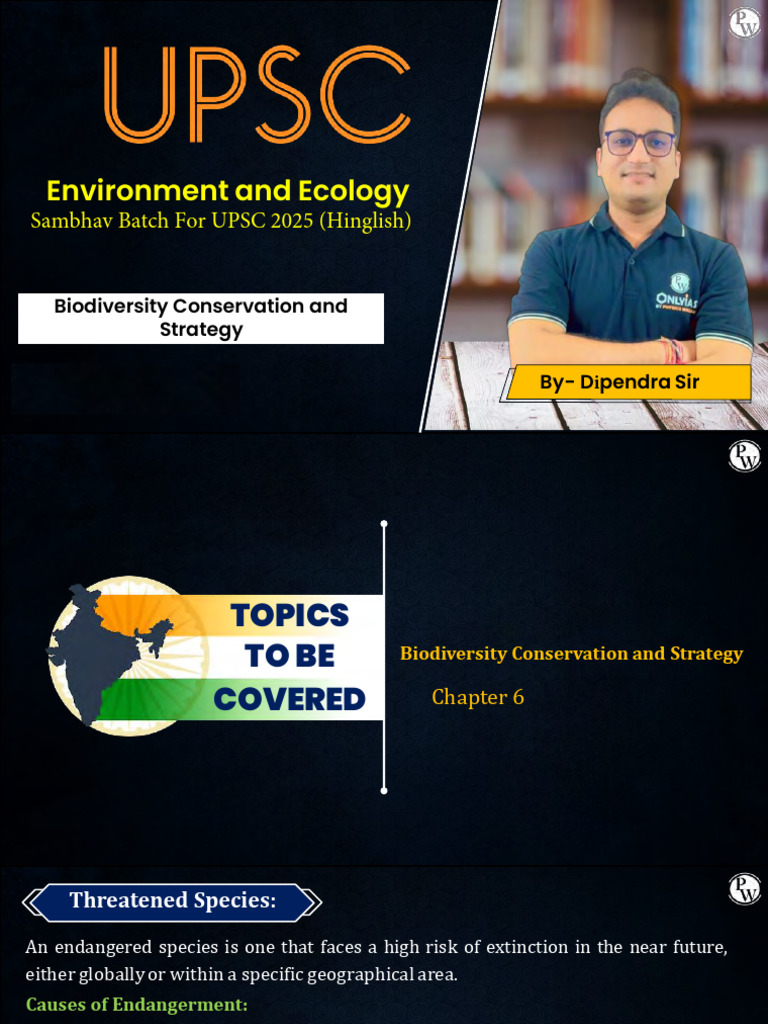 Biodiversity Conservation & Strategy CH-06 | PDF | Conservation Biology ...