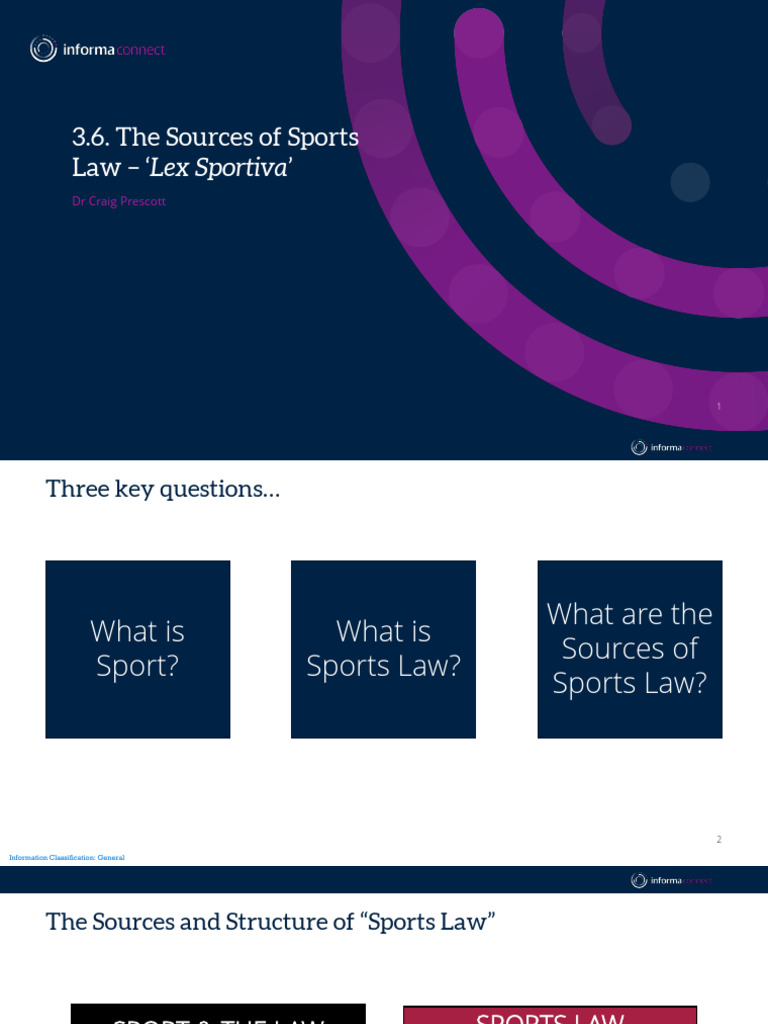 3.6. The Sources of Sports Law II - Lex Sportiva | PDF | Judiciaries ...