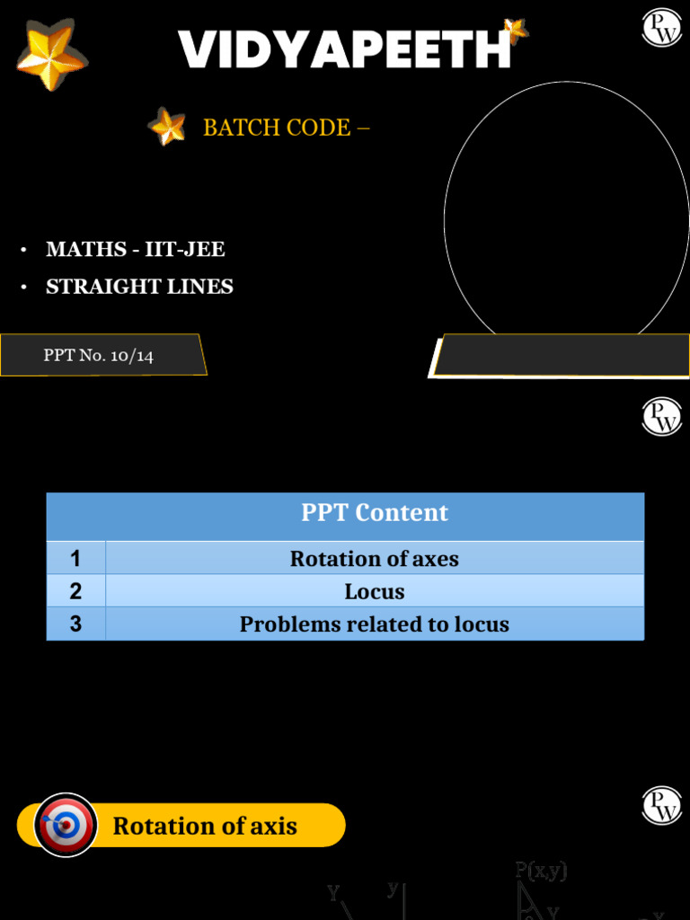 Straight Lines and Locus for IIT-JEE | PDF | Coordinate System | Line ...
