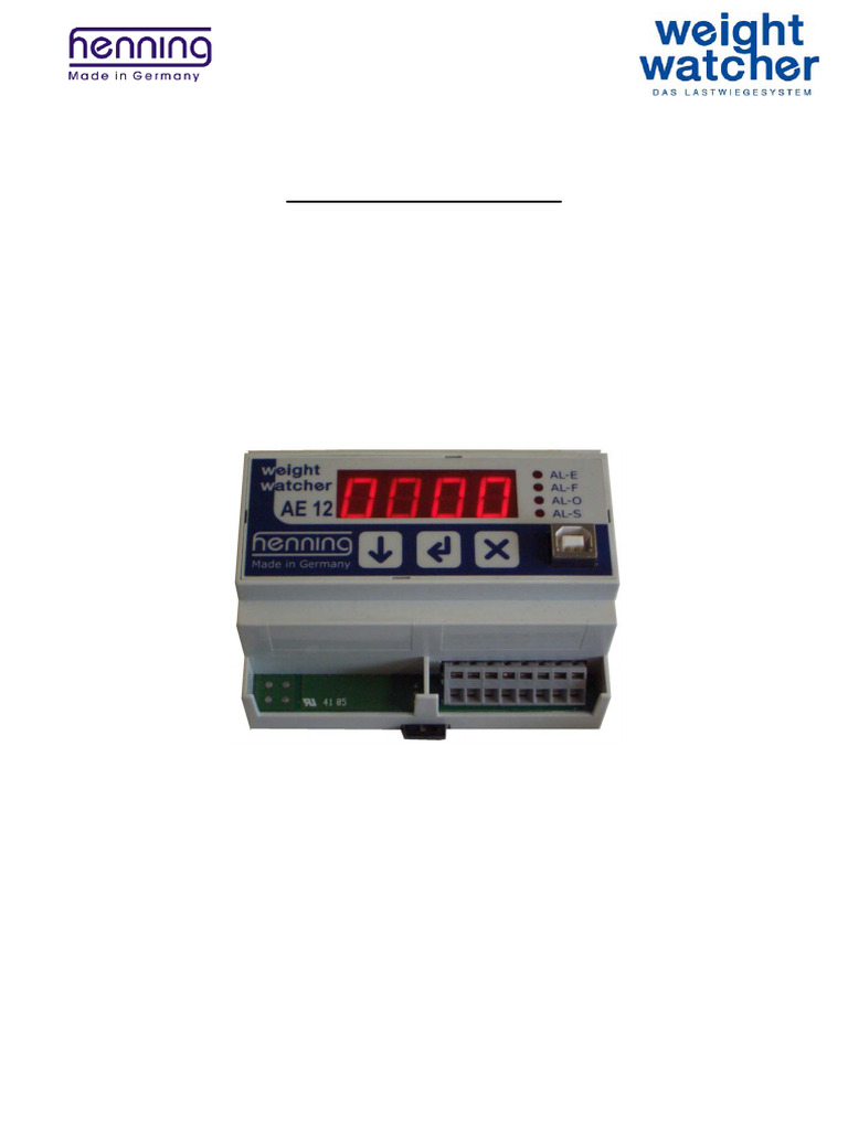 Rope Load Sensor - HENNING | PDF | Power Supply | Relay