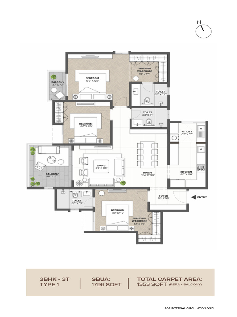 Gattahalli Typical Unit Plans - MKT | PDF | Home | Room