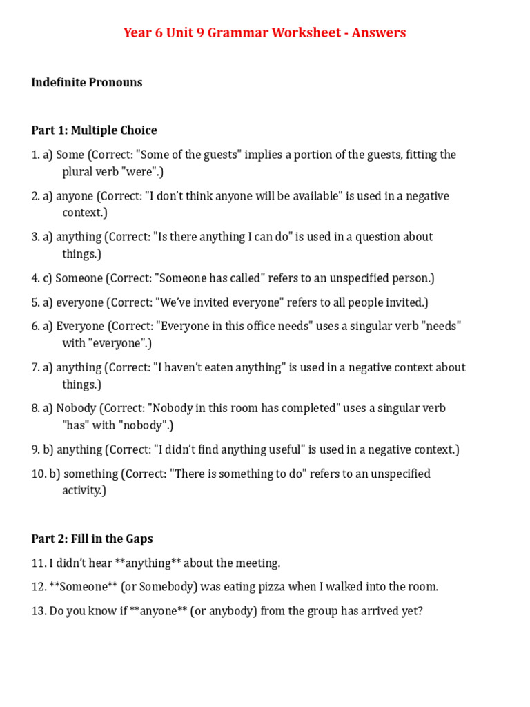 Unit 9 Grammar Answer Key With Explanation | PDF | Languages | Foreign ...