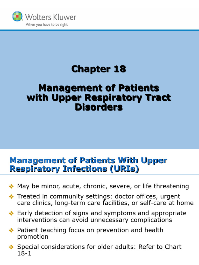 Upper Respiratory Infection Management Guide | PDF | Common Cold ...